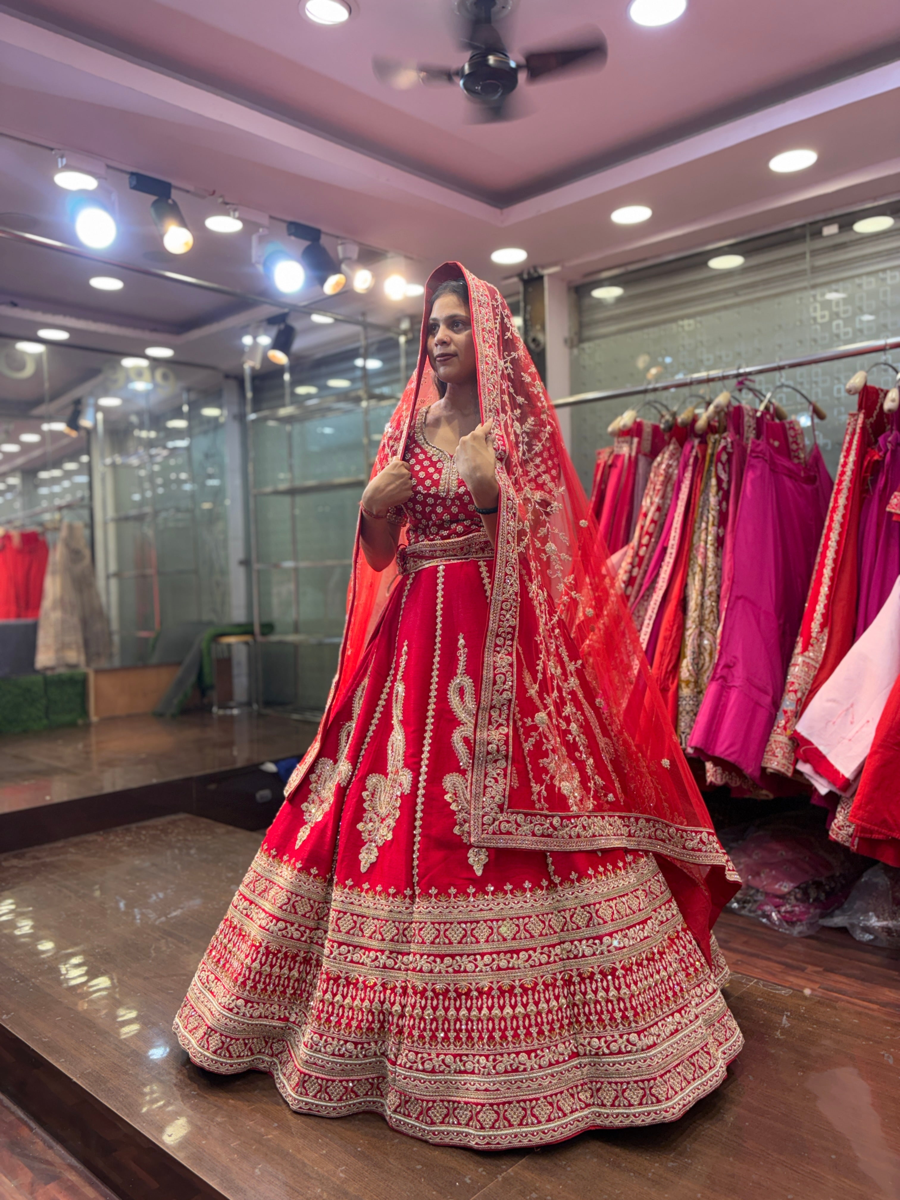 Gorgeous Rani pink bridal Lehenga – Shopping World