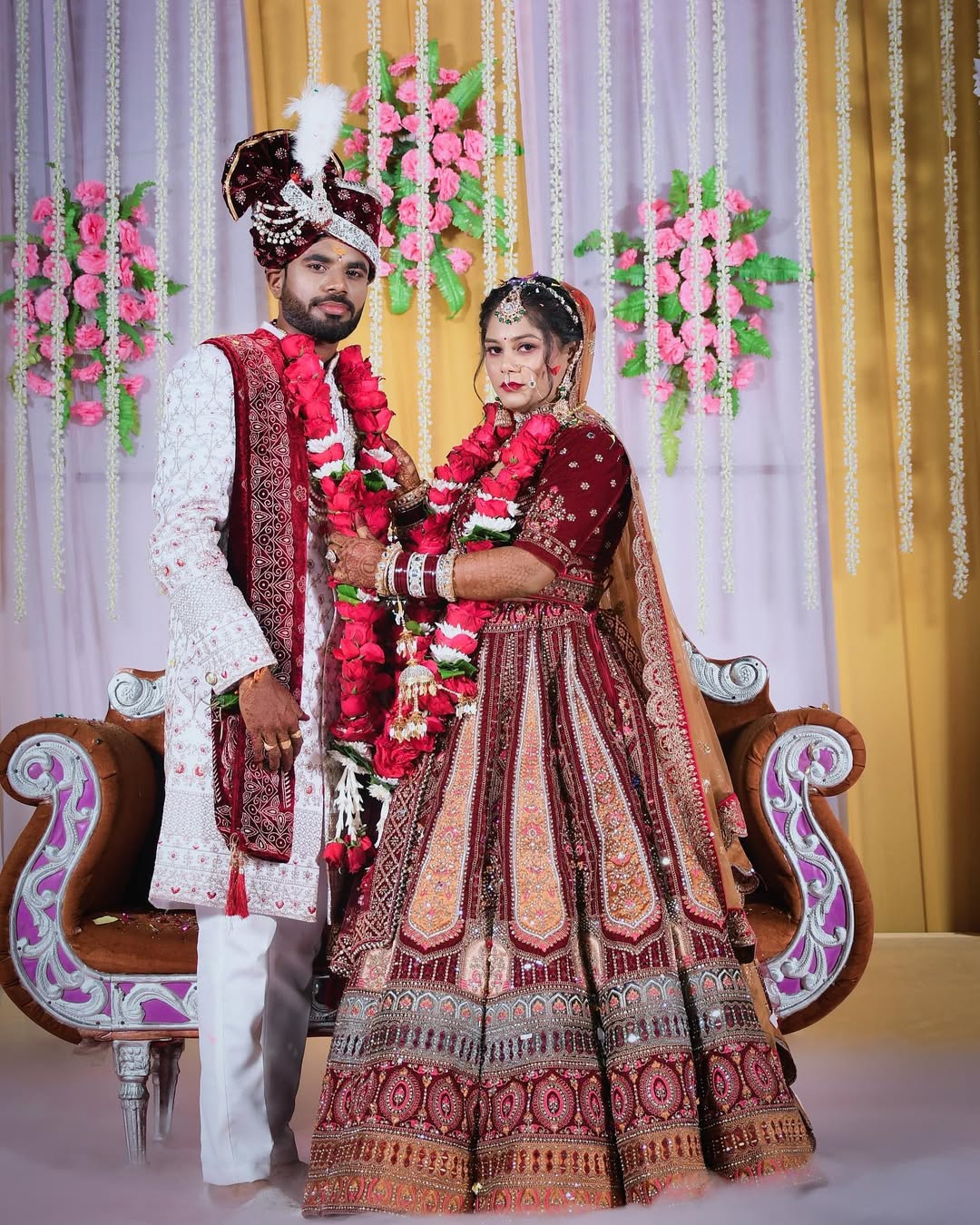 Fabulous maroon ball bridal Lehenga ( Happy Customer ) – Shopping World